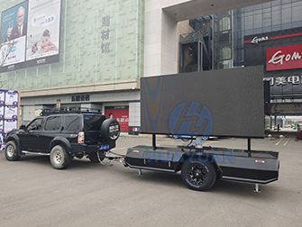 Mobile led screen billboard trailer